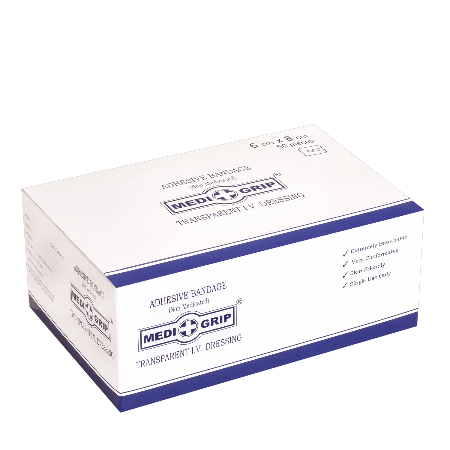 Medigrip Transparent I.V. Cannula Fixator Dressing (50 pieces ...